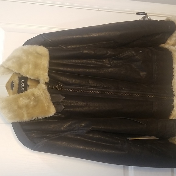 XOXO | Jackets & Coats | Xoxo Genuine Leather Bomber Jacket With ...